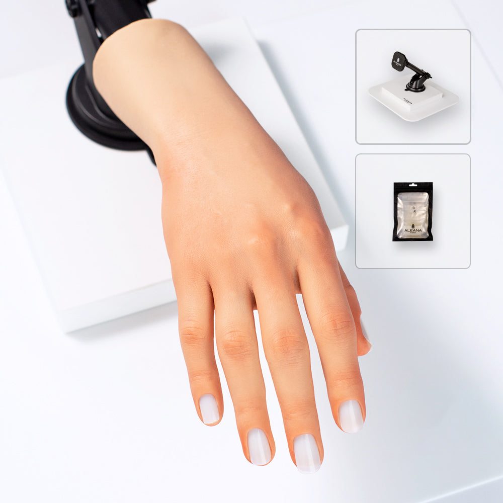 Professional Silicone Practice Hand for Acrylic Nails by Aleana Hand ...