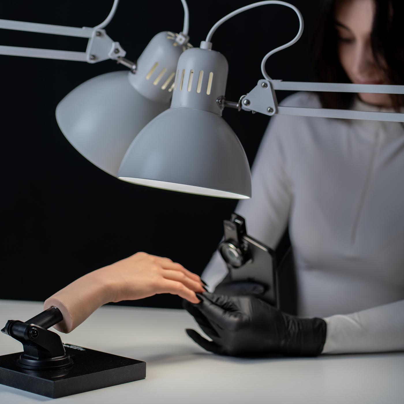 Professional Silicone Practice Hand for Acrylic Nails by Aleana Hand ...